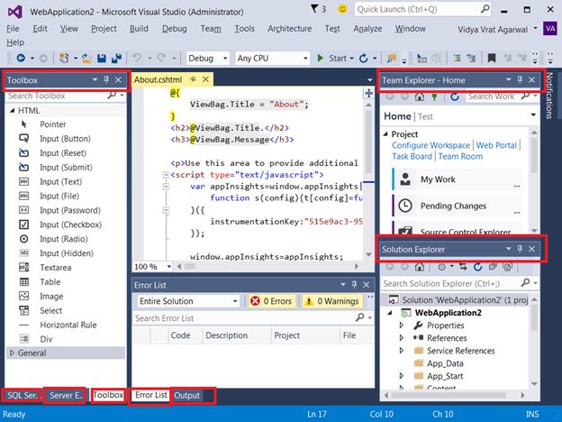 Visual Studio 2015 Feature Series: #2 Window Layouts